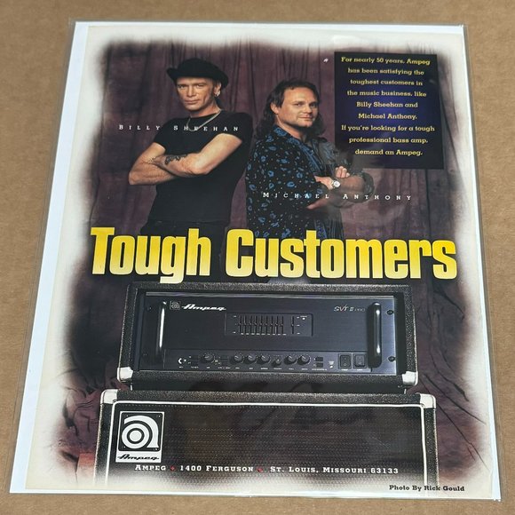 Ampeg | Art | Michael Anthony Of Van Halen Billy Sheehan Ampeg Amps 997 ...